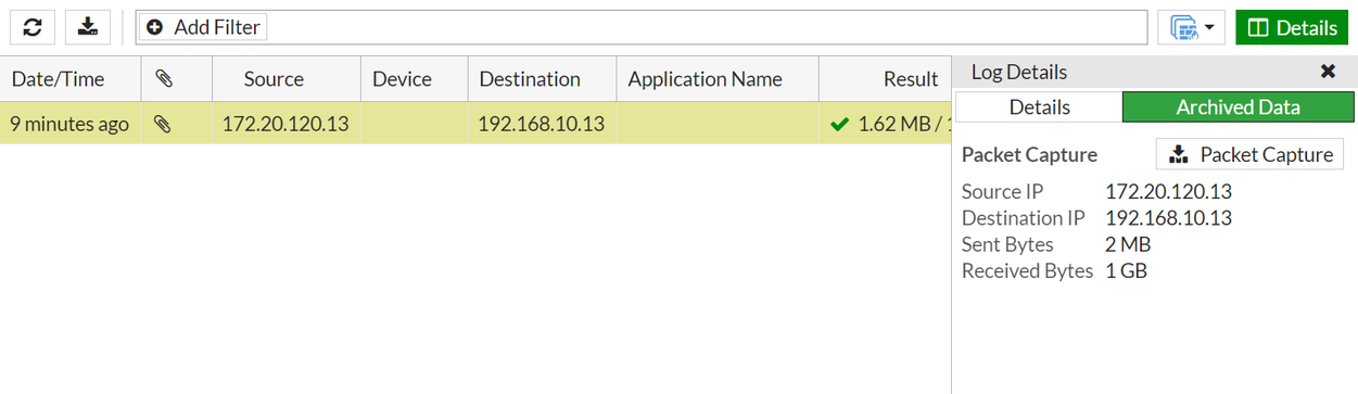 Performing a sniffer trace and packet capture | FortiGate / FortiOS 6.4.15 | Fortinet Document ...
